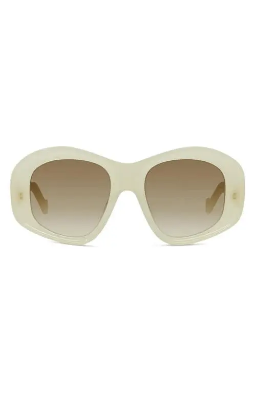 Loewe Anagram Geometric Sunglasses - Ivory/gradient Brown