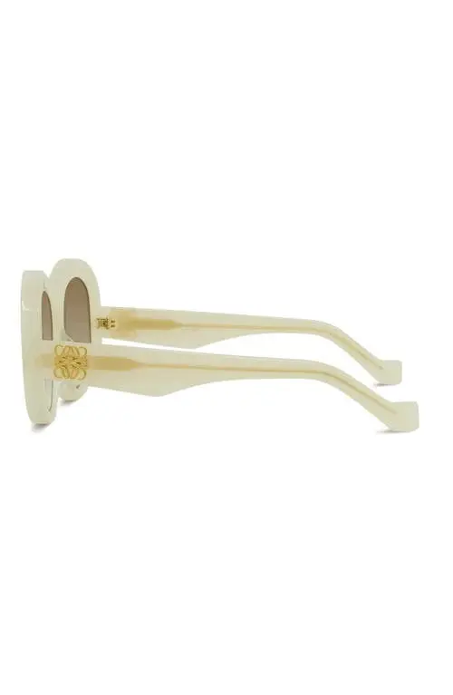 Loewe Anagram Geometric Sunglasses - Ivory/gradient Brown