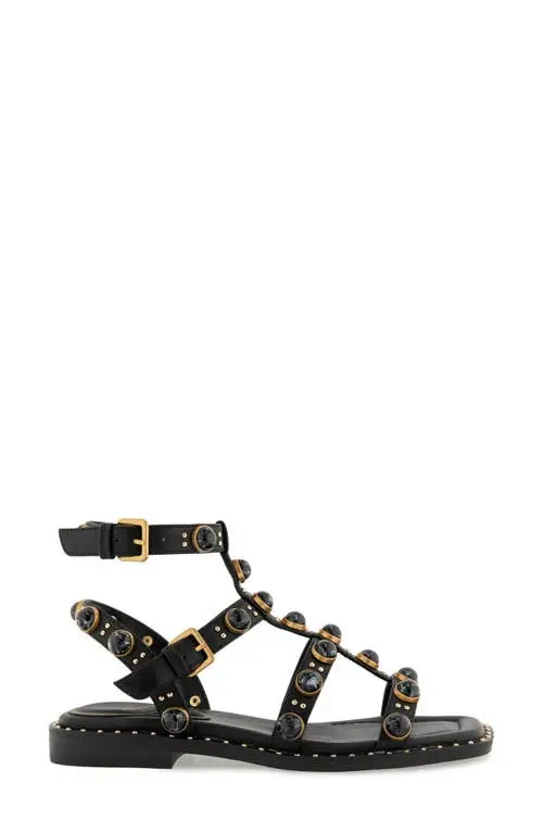 KENNETH COLE Ruby Stones Ankle Strap Sandal - Black