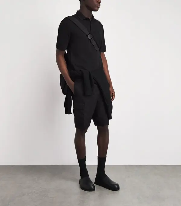 Stone Island Organic Cotton Ghost Polo Shirt - Black