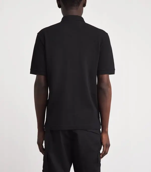 Stone Island Organic Cotton Ghost Polo Shirt - Black
