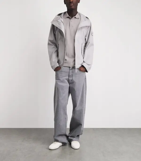 Stone Island Organic Cotton Ghost Polo Shirt - Grey