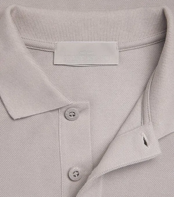 Stone Island Organic Cotton Ghost Polo Shirt - Grey