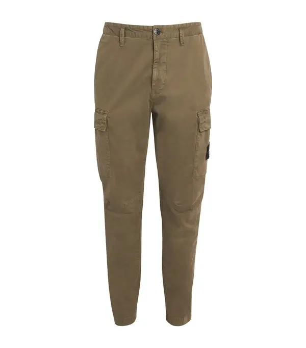 Stone Island Stretch Organic Cotton Cargo Trousers