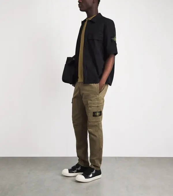 Stone Island Stretch Organic Cotton Cargo Trousers