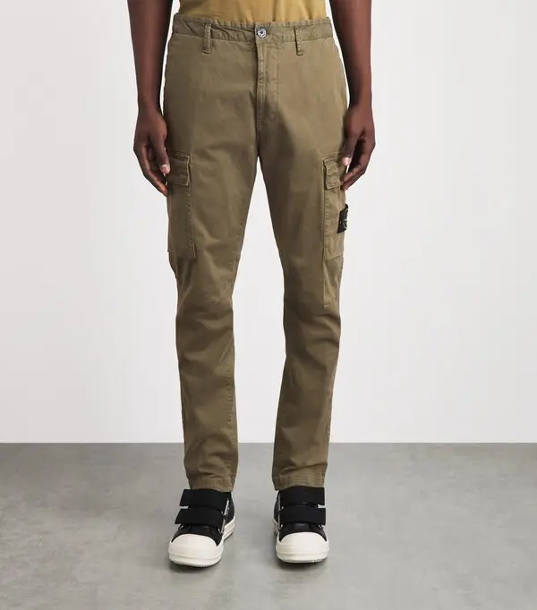 Stone Island Stretch Organic Cotton Cargo Trousers