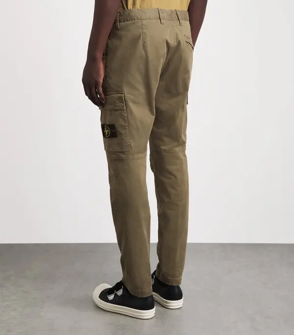 Stone Island Stretch Organic Cotton Cargo Trousers
