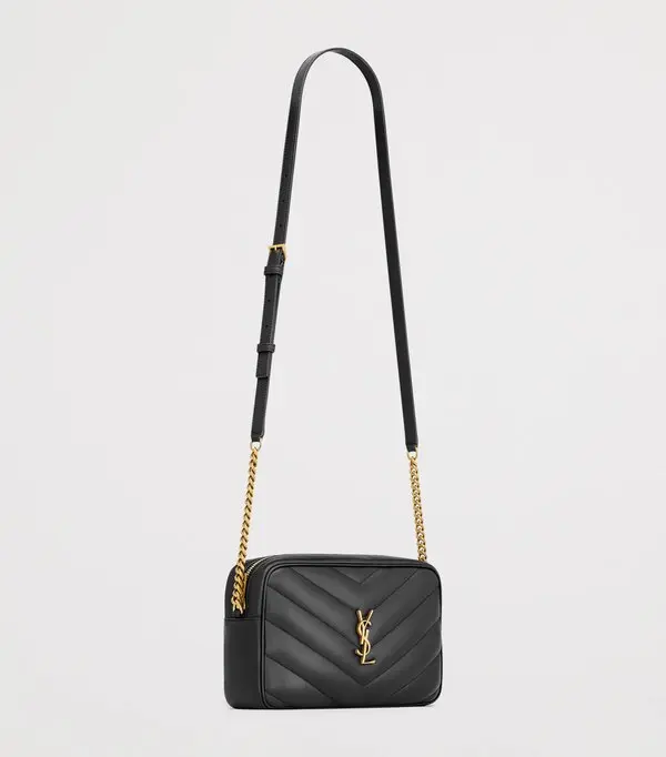 Saint Laurent Lambskin Loulou Camera Bag - Black