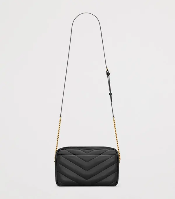 Saint Laurent Lambskin Loulou Camera Bag - Black
