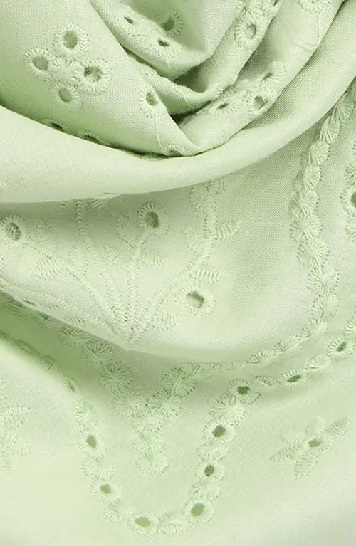 Treasure & Bond Eyelet Embroidered Bandana - Mint