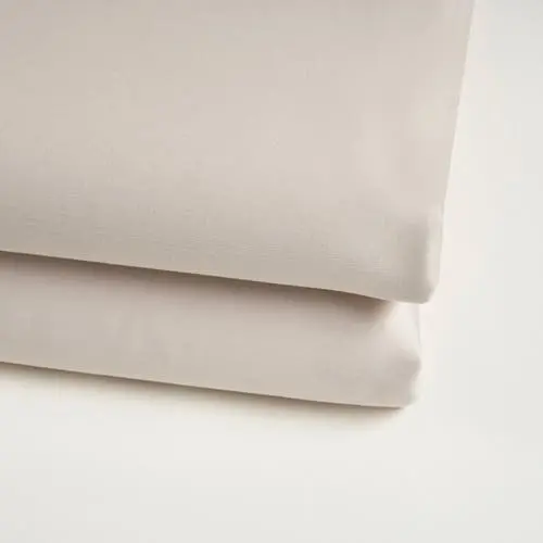 ZSA ZSA ZSU Solid Cotton Sateen 300 Thread Count Flat Sheet - Cream