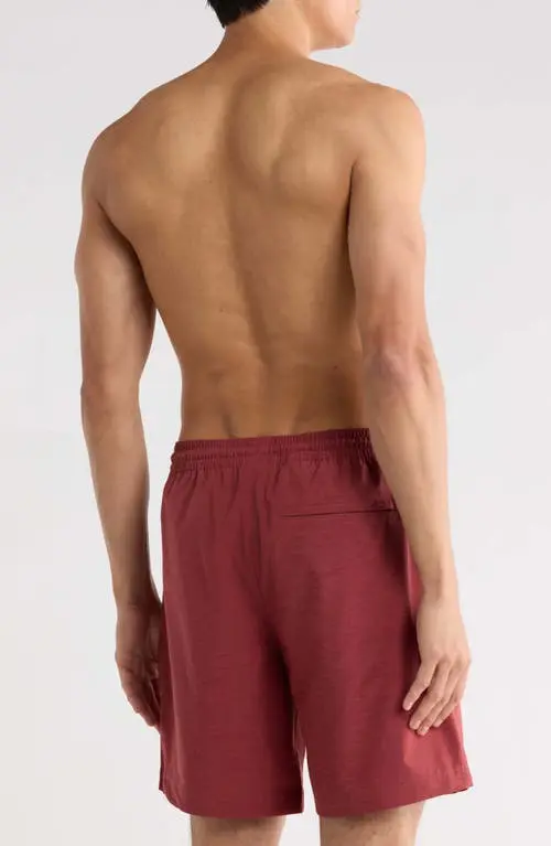 Nordstrom 7-inch Volley Swim Shorts - Red Fire