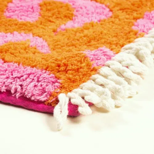 ZSA ZSA ZSU Punjab Tasseled 100% Cotton Bath Mat 24x35 In Wild