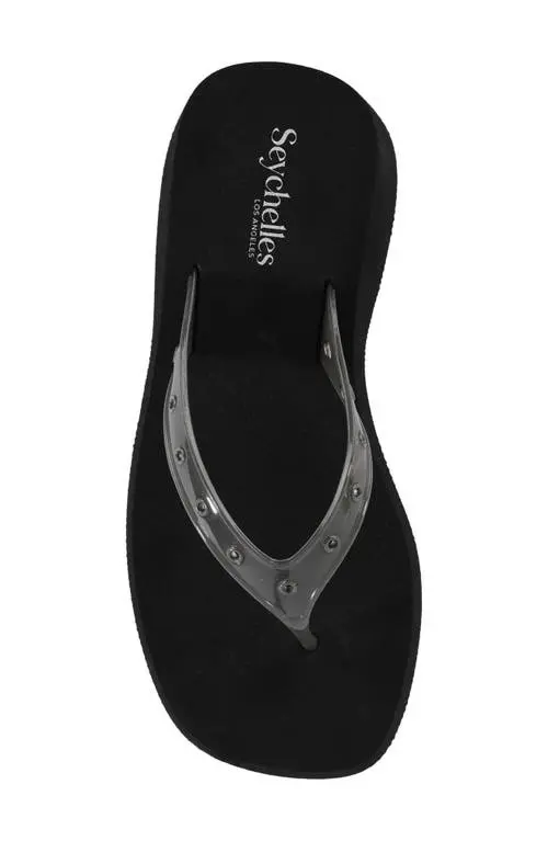 Seychelles High Tide Platform Flip Flop - Black