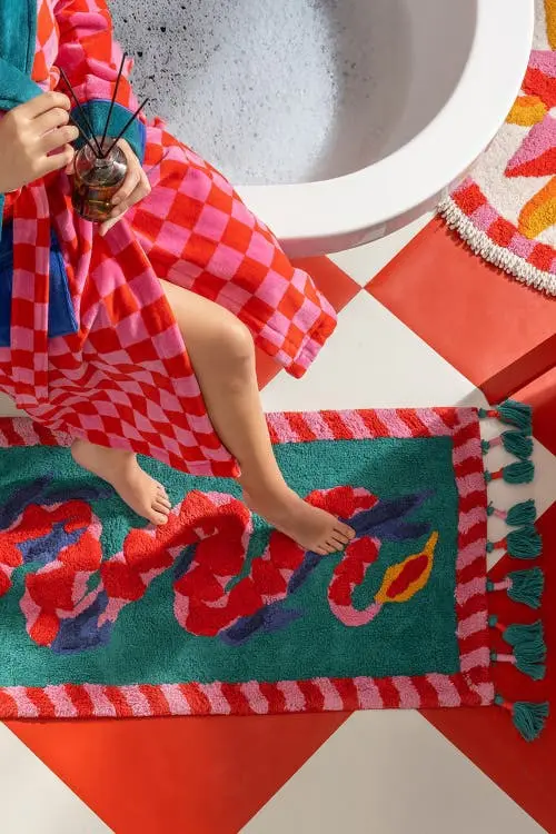 ZSA ZSA ZSU Punjab 100% Cotton Bath Mat 20 X27