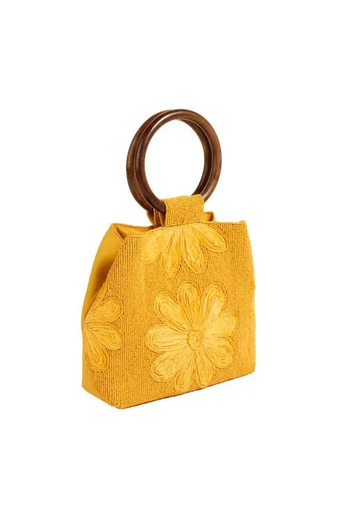 ZSA ZSA ZSU Delhi Raffia Cotton Tote Bag