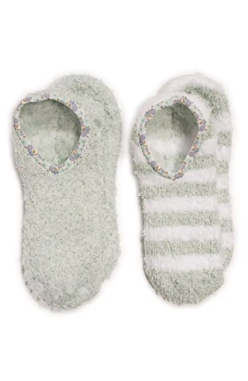 MUK LUKS Cozie Footie Socks Assorted 2-pack - Green