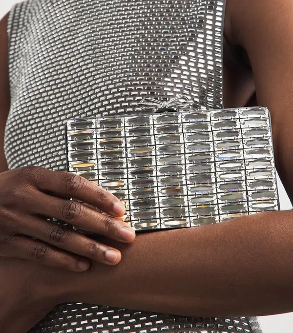SELF-PORTRAIT Crystal Rectangular Clutch