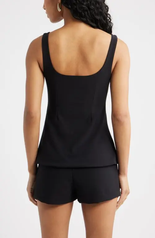 OPEN EDIT Flared Tank - Black