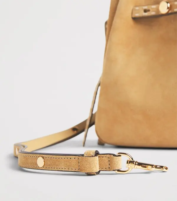 Tory Burch Small Suede Romy Bucket Bag