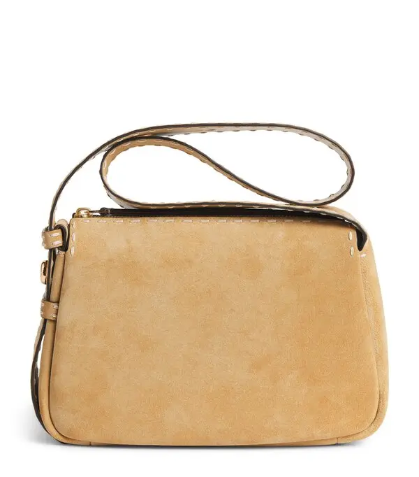 Tory Burch Small Romy Shoulder Bag - Beige