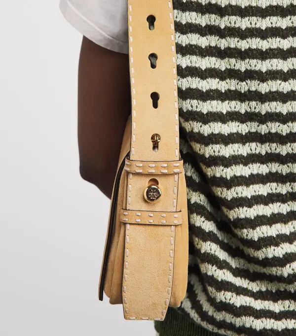 Tory Burch Small Romy Shoulder Bag - Beige