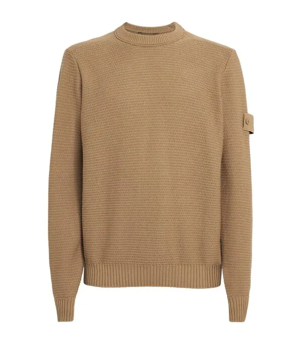 Stone Island Cotton-cashmere Ghost Sweater - Beige