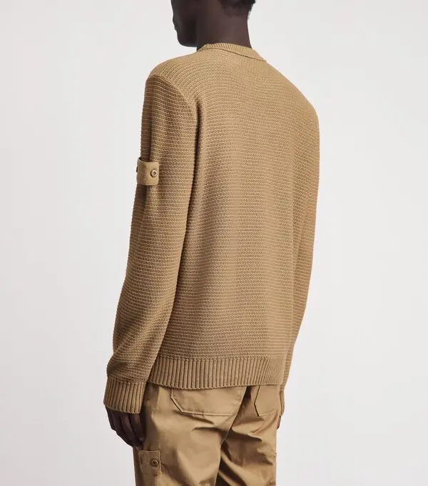 Stone Island Cotton-cashmere Ghost Sweater - Beige