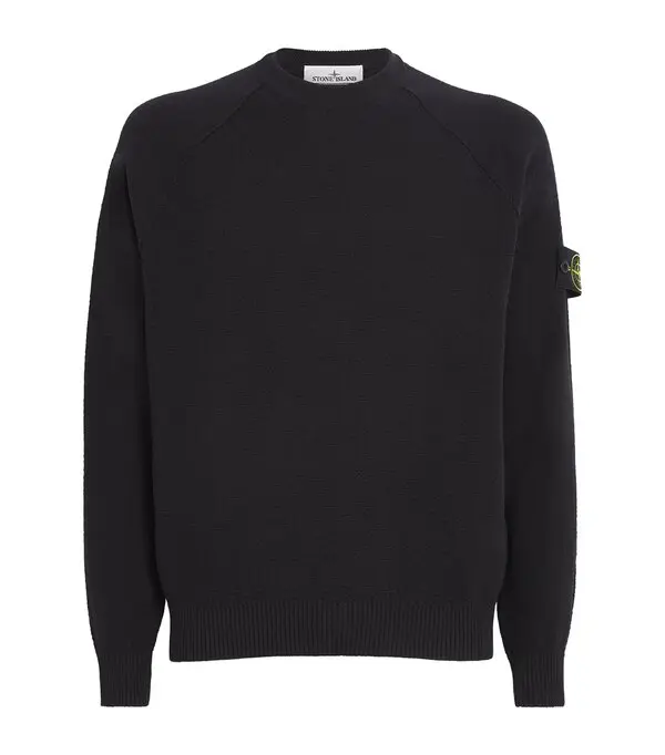 Stone Island Organic Cotton Raglan Sleeve Sweater