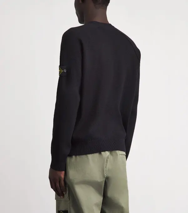 Stone Island Organic Cotton Raglan Sleeve Sweater