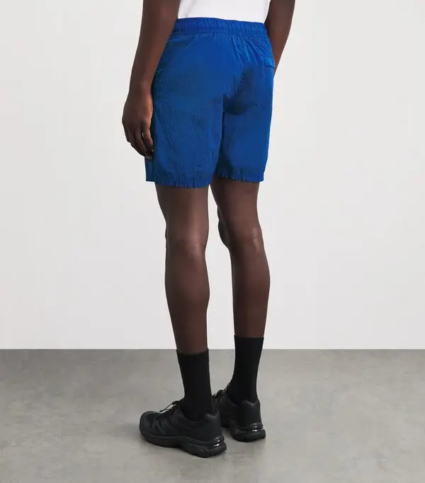 Stone Island Recycled Logo Swim Shorts - Blue