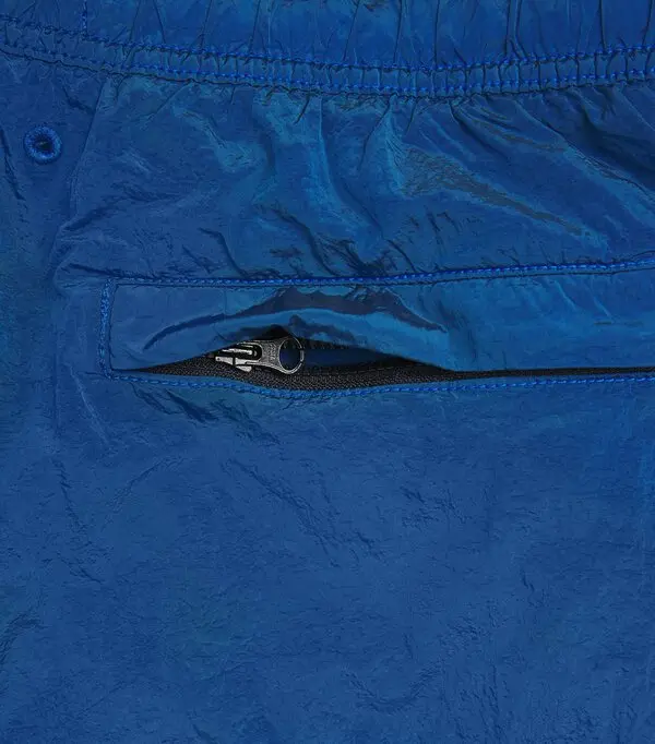 Stone Island Recycled Logo Swim Shorts - Blue