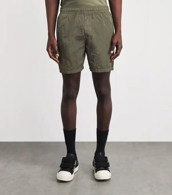 Stone Island Recycled Logo Swim Shorts - Green