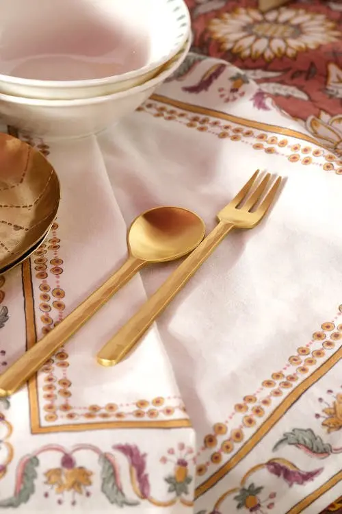 ZSA ZSA ZSU Lotus Set Of 2 Brass Decorative Object Set 6