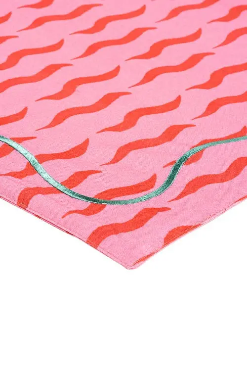 ZSA ZSA ZSU Nilufer Digital Printed Embroidered 100% Cotton Placemat 14x20