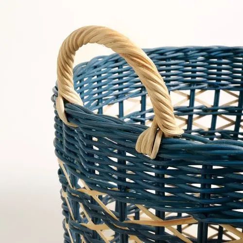 ZSA ZSA ZSU Java Round Rattan Basket 15