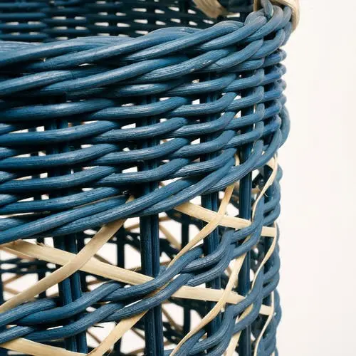 ZSA ZSA ZSU Java Round Rattan Basket 15
