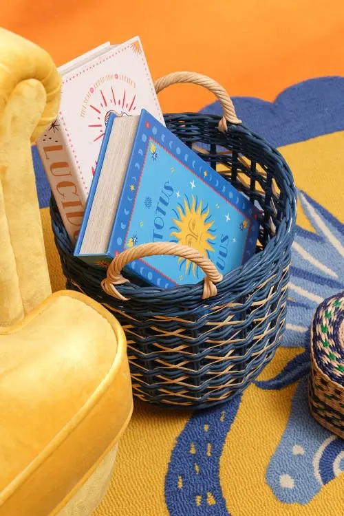 ZSA ZSA ZSU Java Round Rattan Basket 15