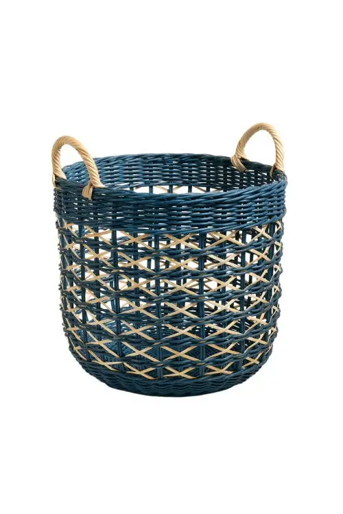ZSA ZSA ZSU Java Round Rattan Basket 15