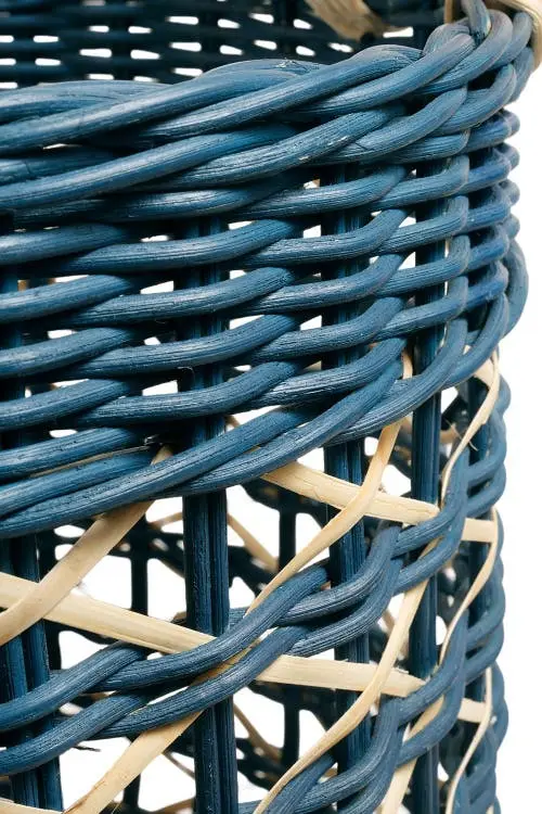 ZSA ZSA ZSU Java Round Rattan Basket 15