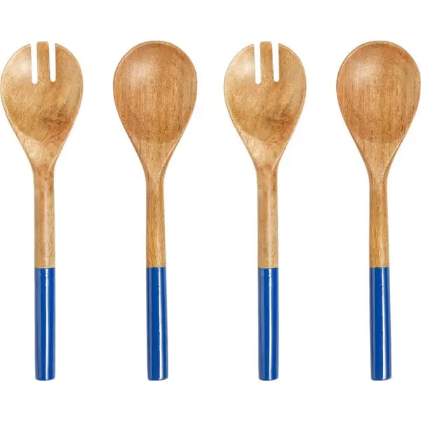 ZSA ZSA ZSU Lakri Mango Tree Salad Serving Spoon Set Of 2 - Brown