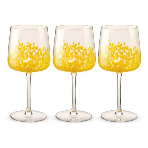 ZSA ZSA ZSU Henan Borosilicate Glass Wine Glass 16 Oz Set Of 3 - Clear