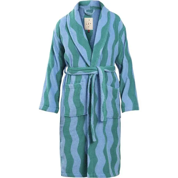 ZSA ZSA ZSU Tabea 100% Cotton Bathrobe - Blue