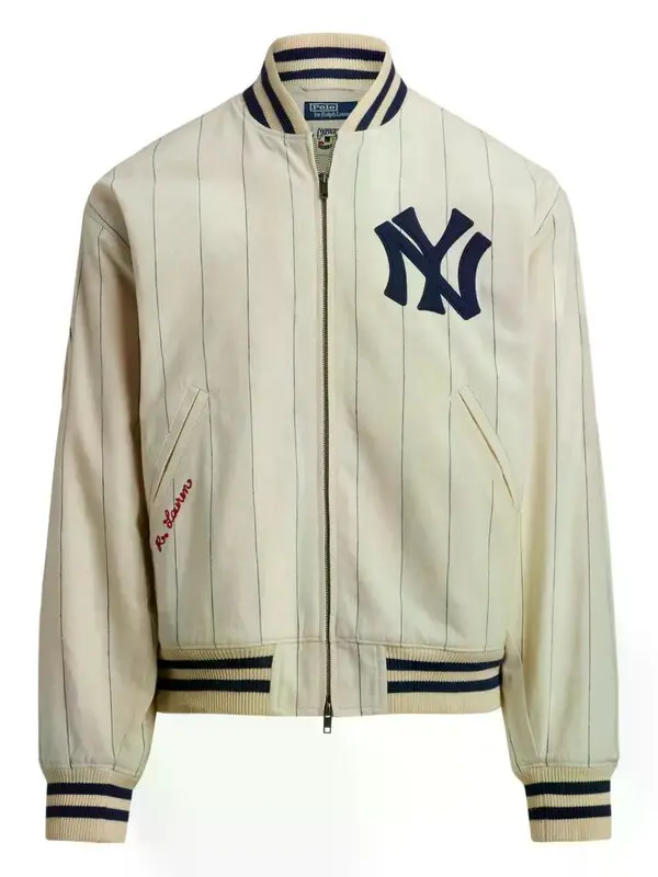 Polo Ralph Lauren Striped Zip-up Jacket - Neutrals