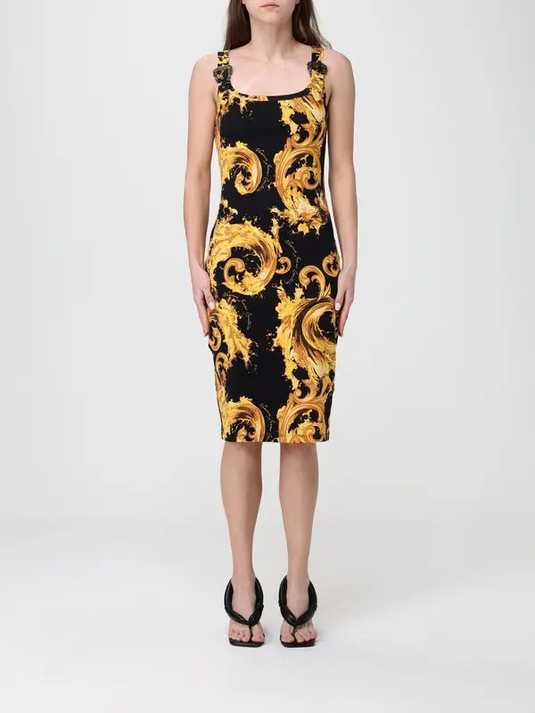 Versace Barocco Print Dress