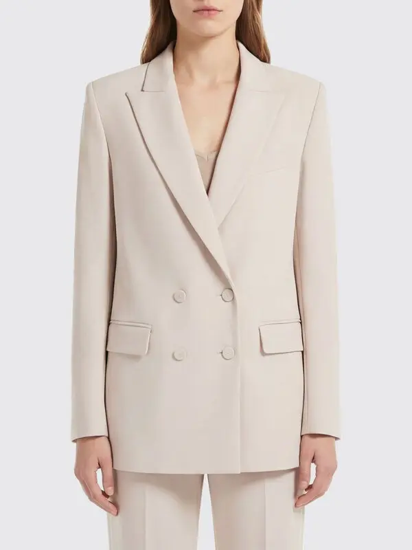 Federica Tosi Double Breasted Blazer - Nude
