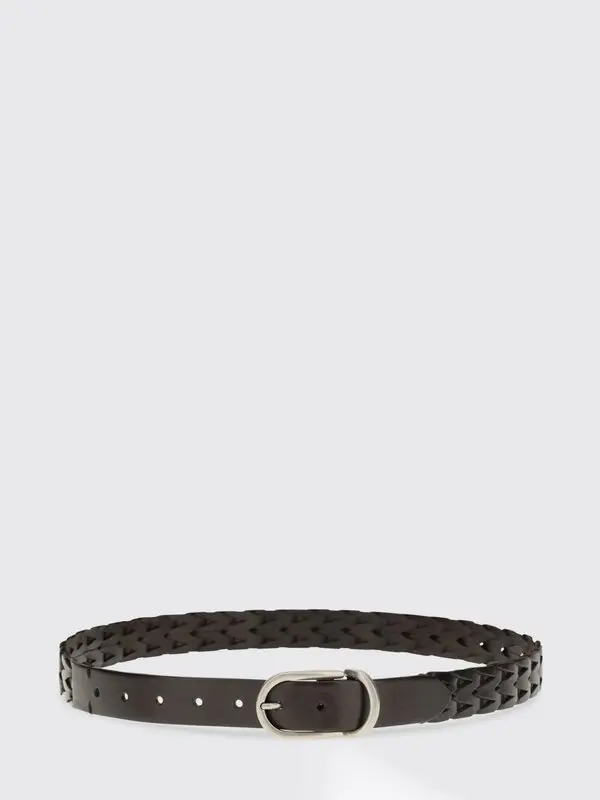 Brunello Cucinelli Braided Leather Belt - Brown
