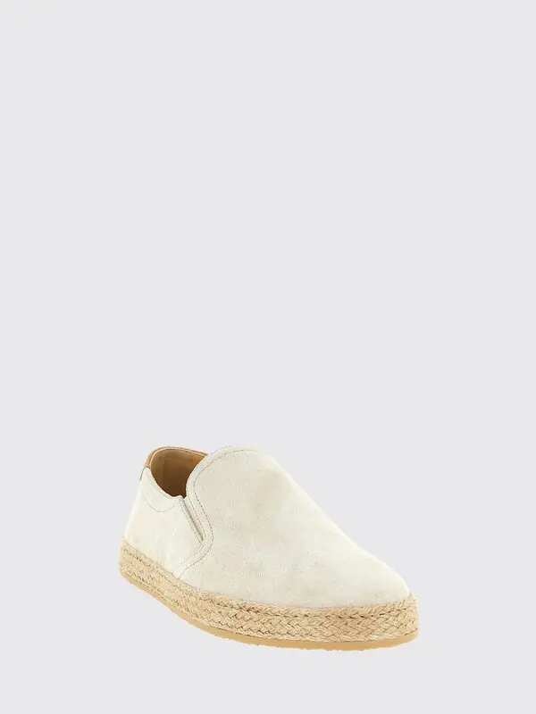 Brunello Cucinelli Suede Espadrilles - Cream