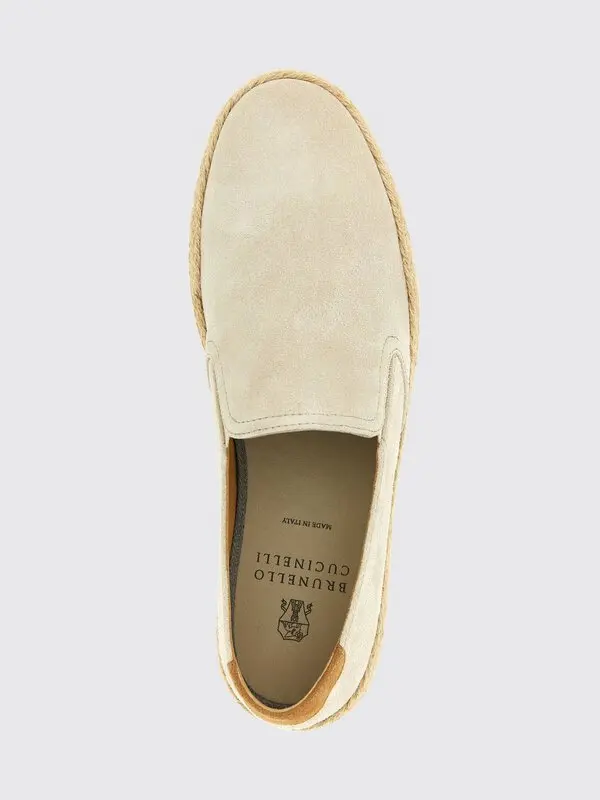 Brunello Cucinelli Suede Espadrilles - Cream