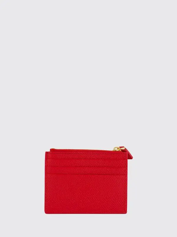 Valentino Garavani Vlogo Signature Grained Leather Wallet